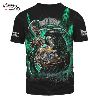 2022 Ohio Bike Week Grim Reaper Biker T-Shirt - TShirt Biker