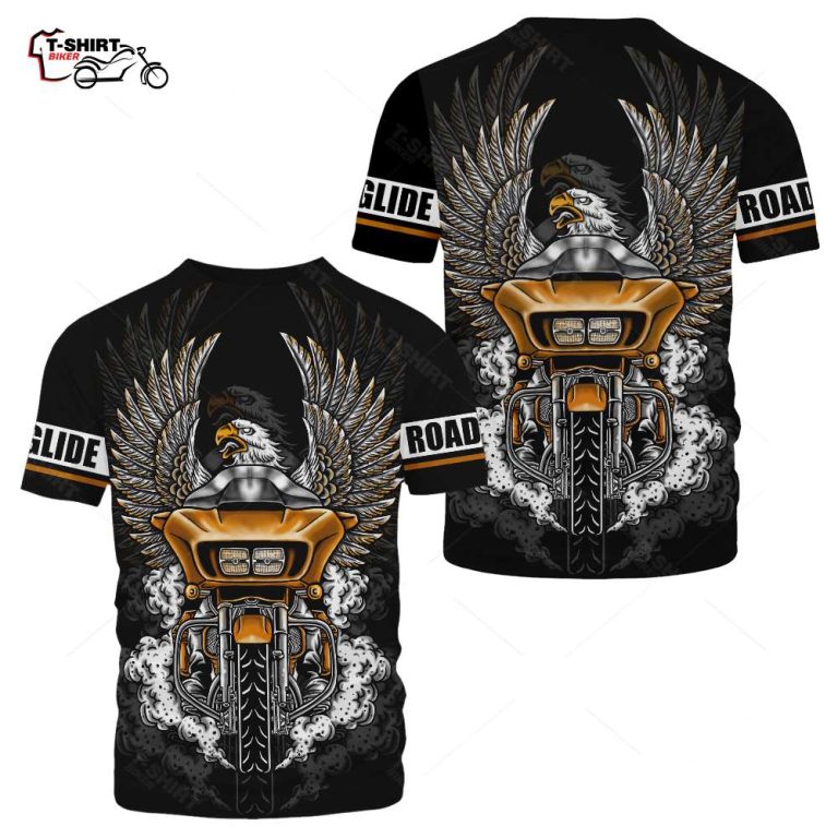 Road Glide Motorcycle Tri Glide Rider 3D All Over Printed T-Shirt ...