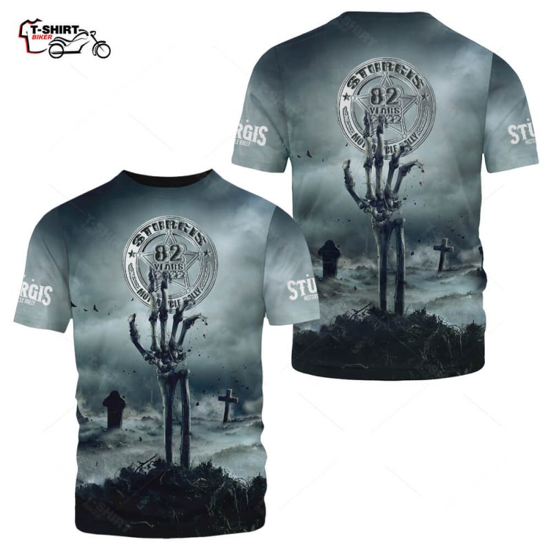 2022 Sturgis Motorcycle Rally Skeleton Zombie Hand Rising Out Of A ...