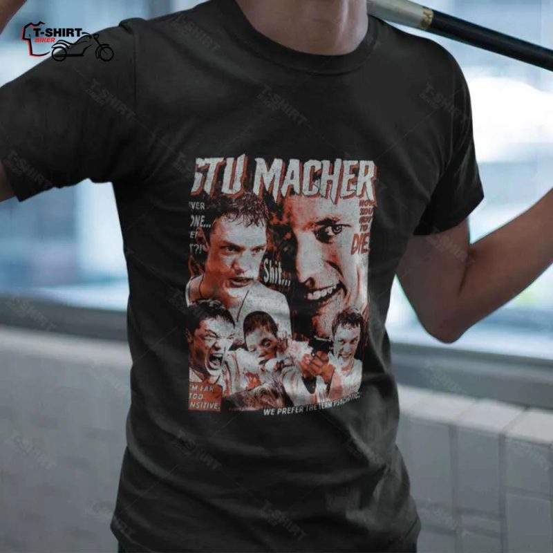Stuart Stu Macher Scream T-shirt Halloween - TShirt Biker